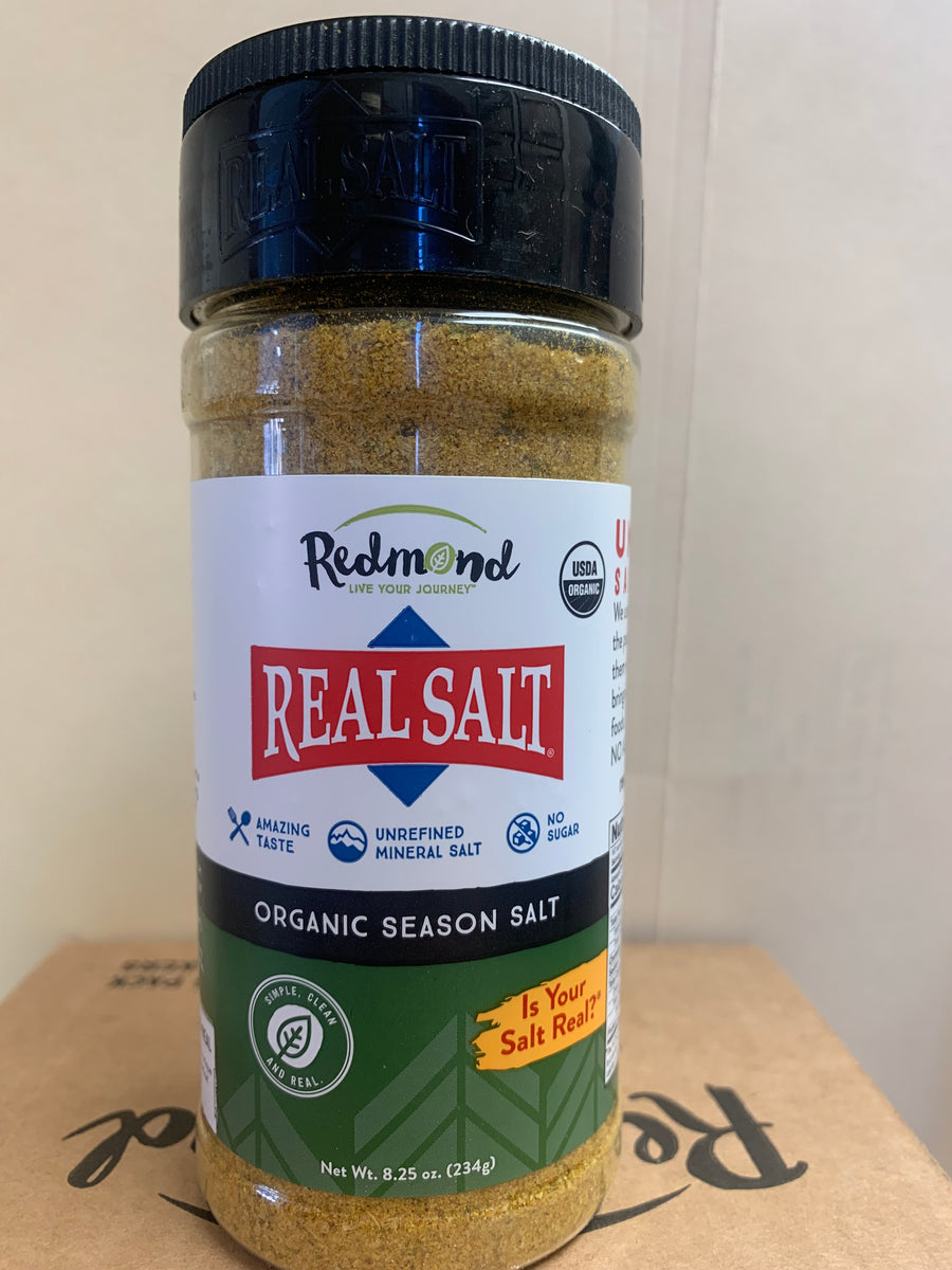 Real Salt Organic Season Salt 8.25oz – Aurora Health and Nutrition