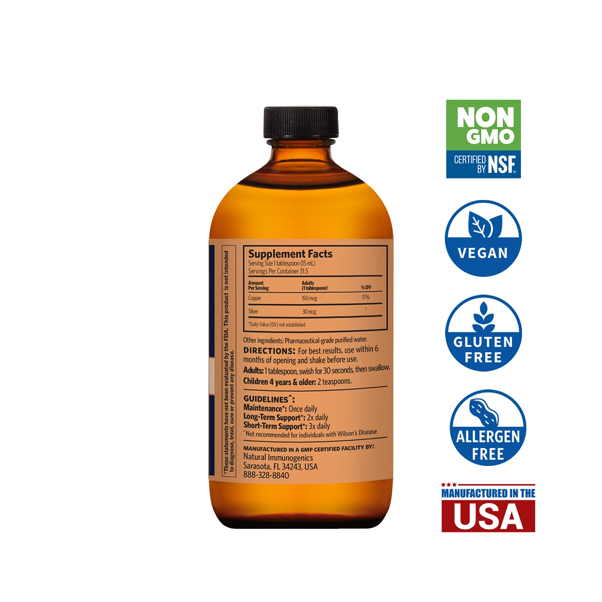 Copper Hydrosol (Bio-Active)(Sovereign Copper) 16oz/473ml – Aurora ...